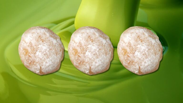 Déze pistache berliner bollen van AH zijn heerlijk